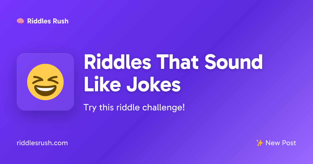 Riddles That Sound Like Jokes | Riddles Rush